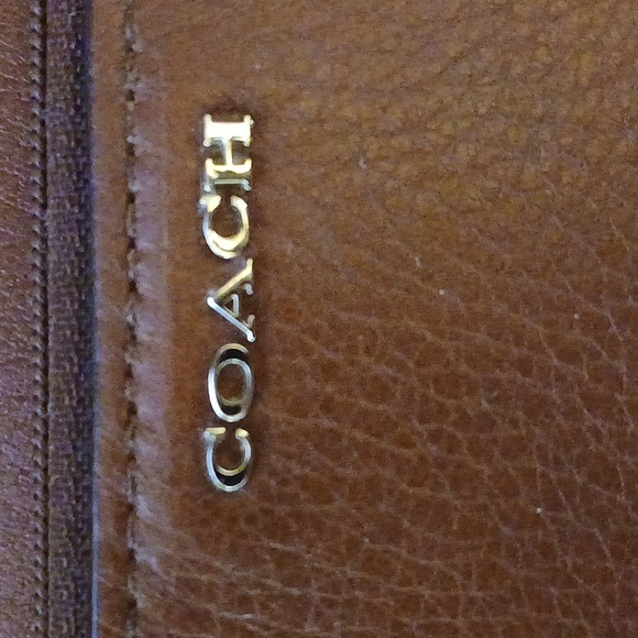 Coach | Bags | Coach Large Brown Leather Wallet | Poshmark